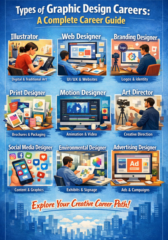 Types of Graphic Design Careers (Complete 2026 Guide)